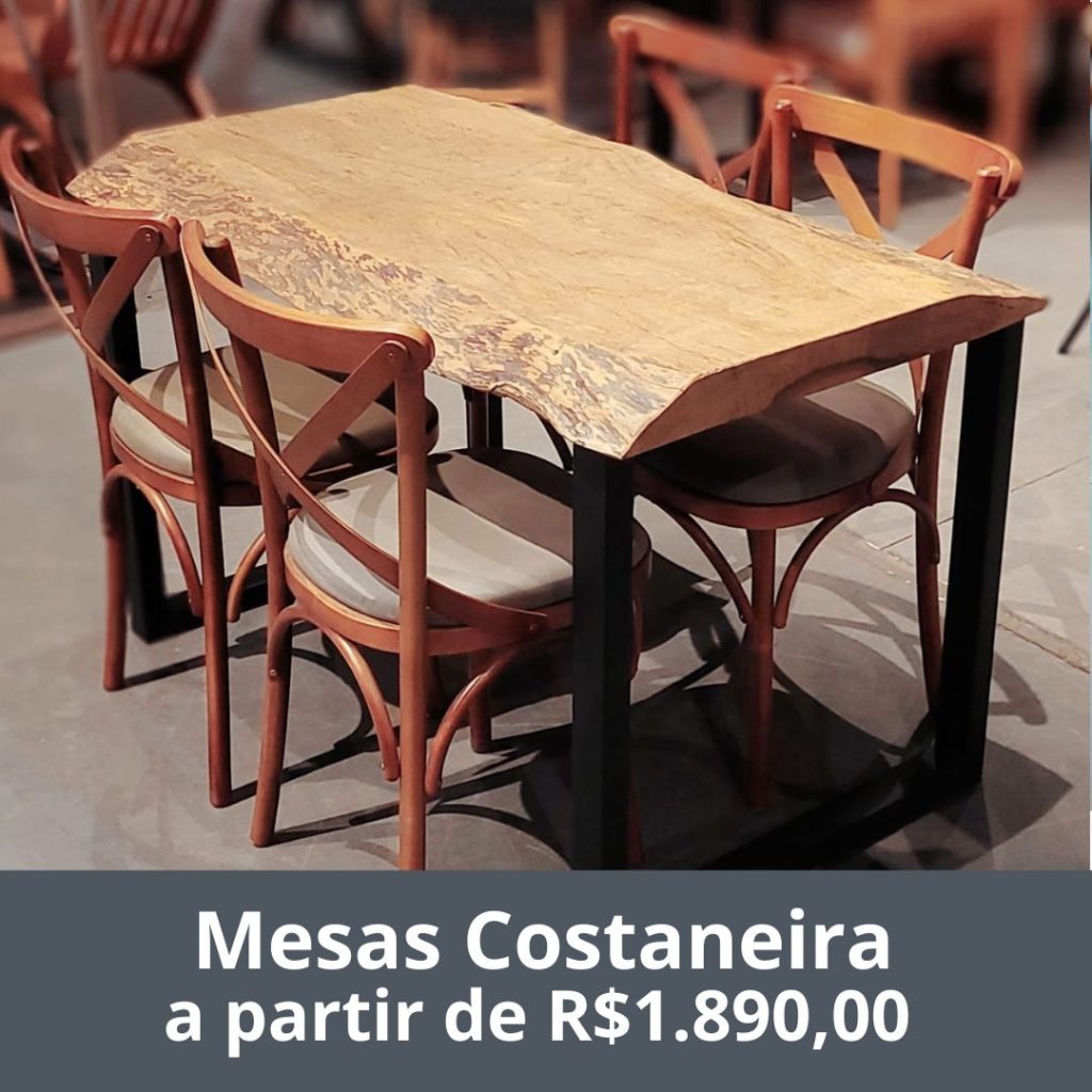 Mesa Costaneira - Madeira de Demolição